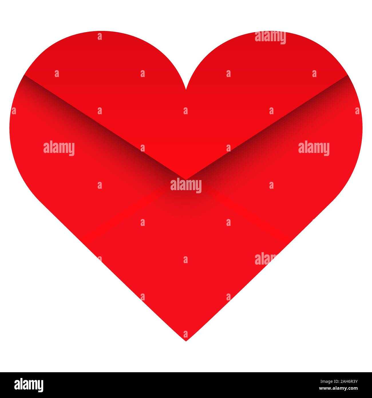 valentine or mothers day special love heart isolated on white ...