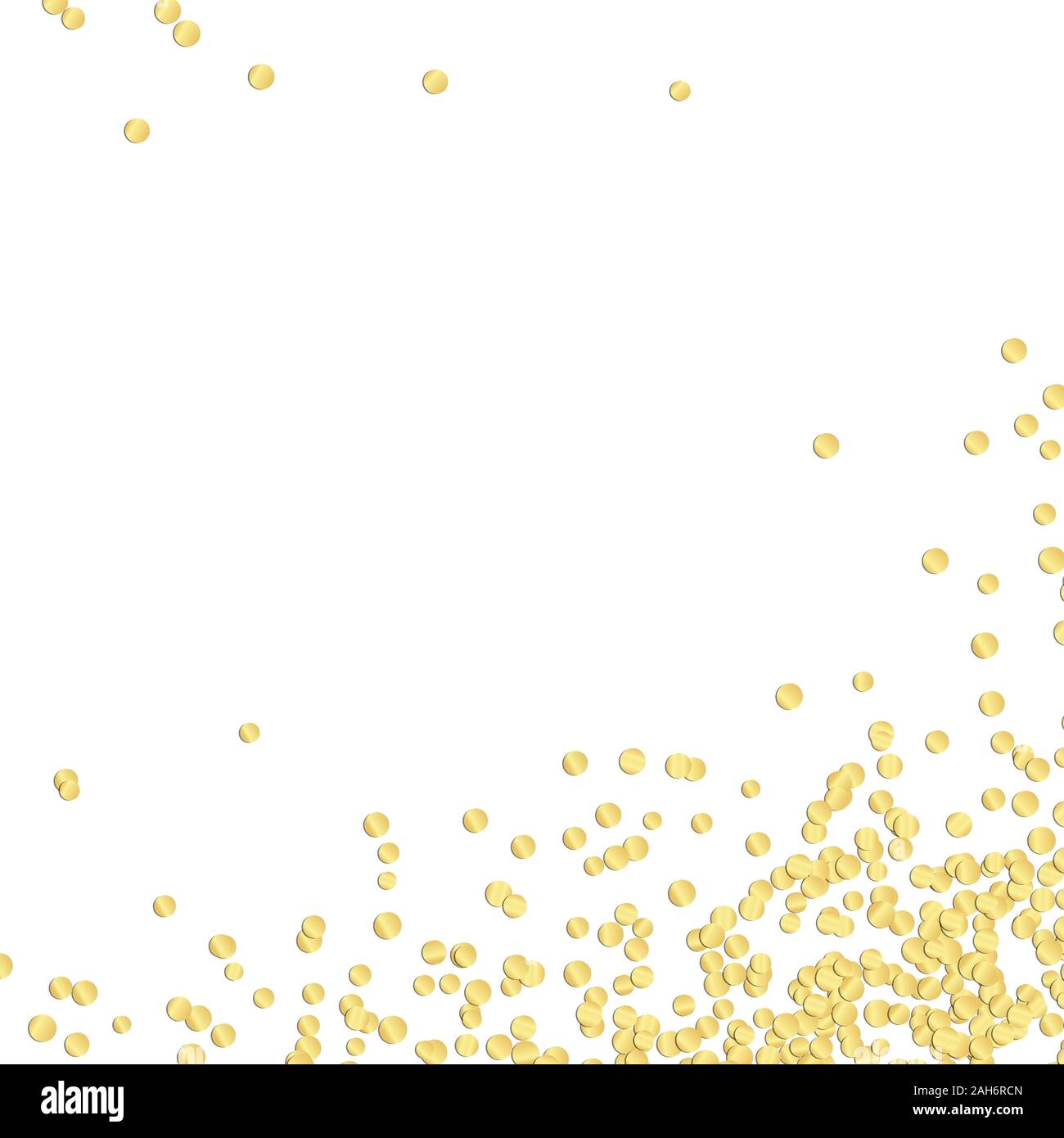 background with golden colored confetti in bottom right corner for ...