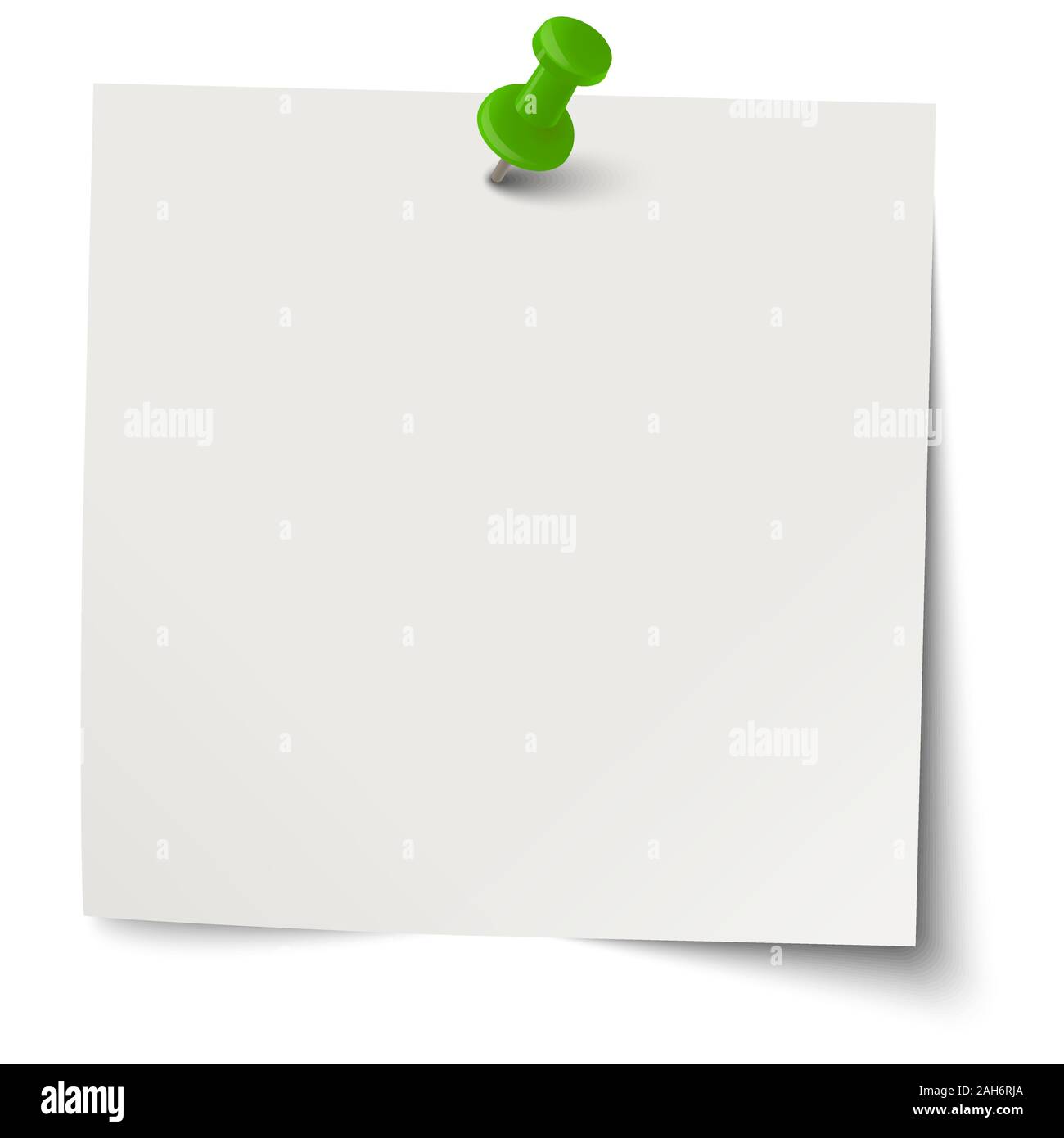 vector illustration of colored sticky note with pin needle Stock Vector ...