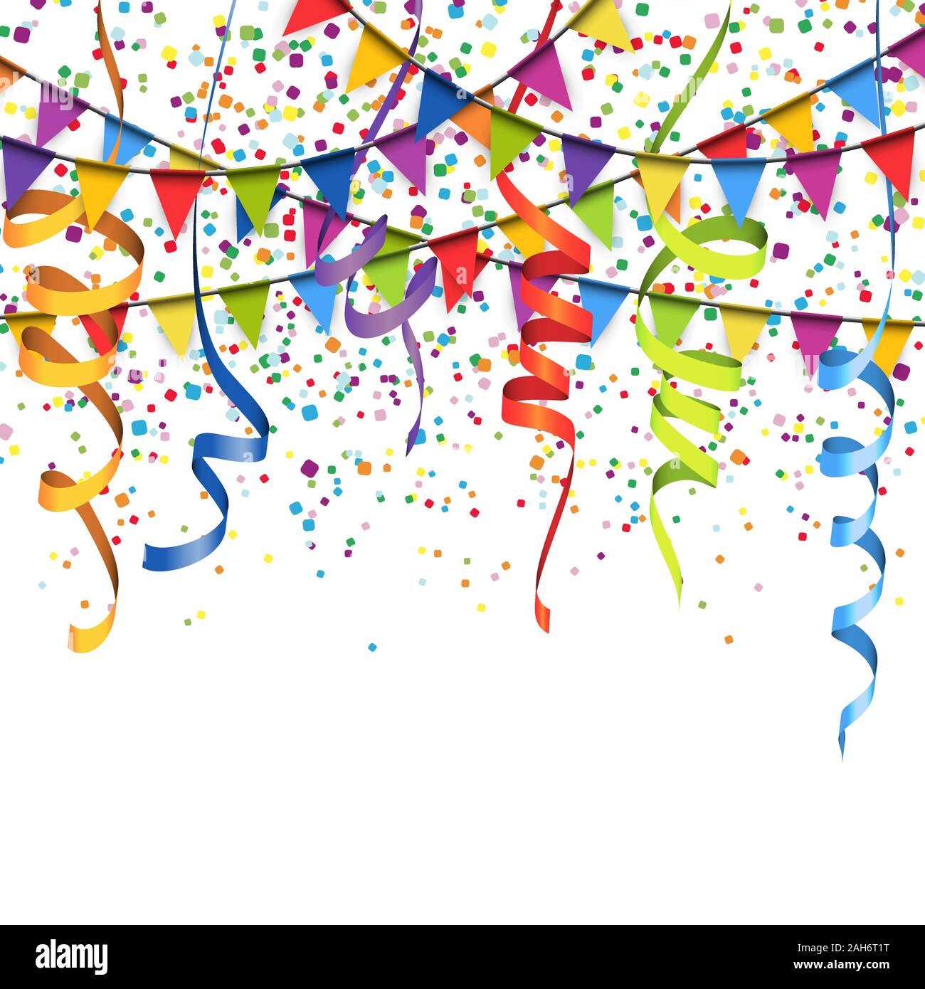 Streamers And Confetti Vector