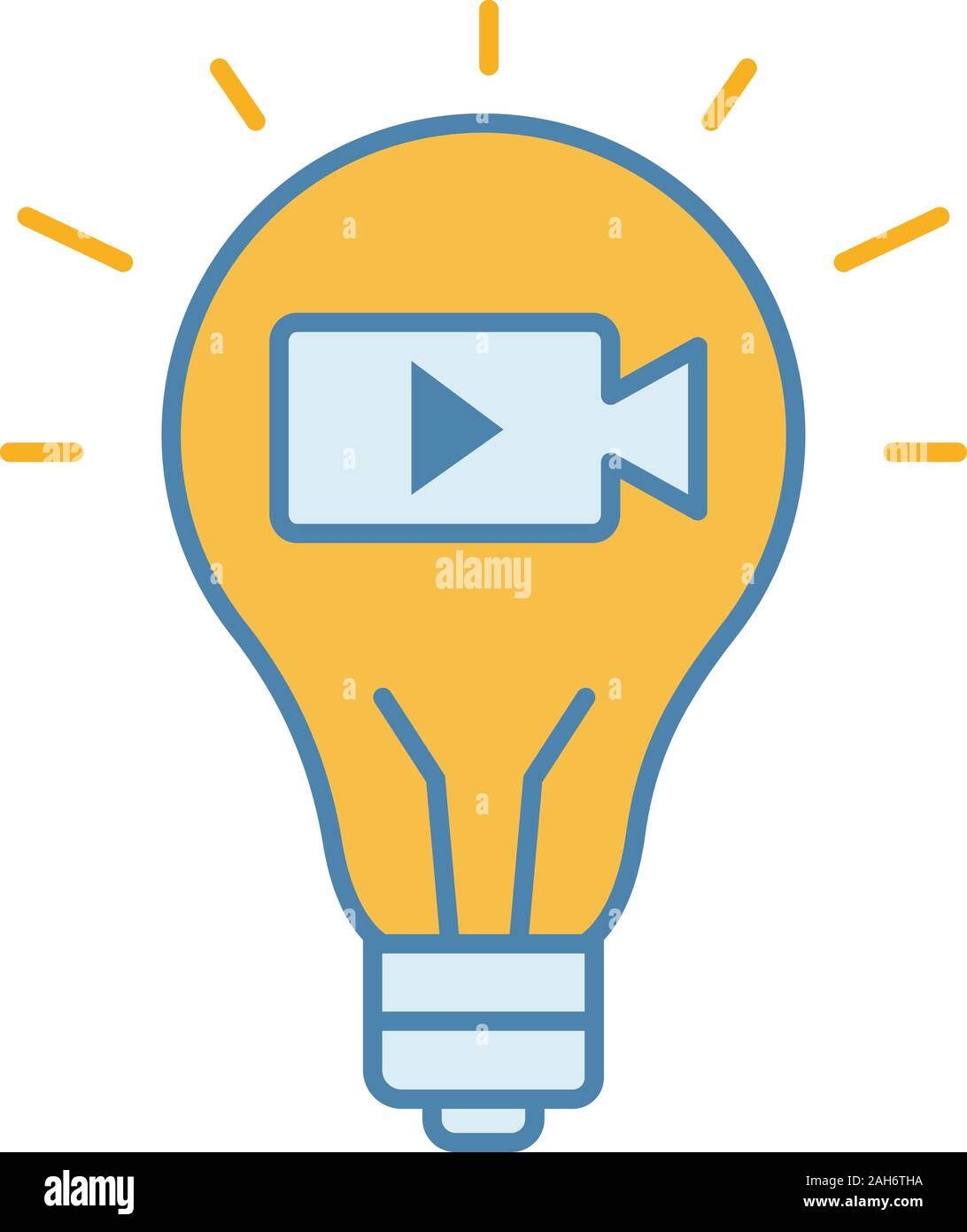 Movie idea color icon. Cinematography. Film industry. Creative idea ...