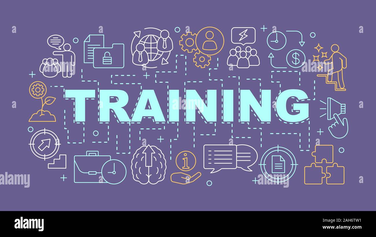Interactive training word concepts banner. Business coaching and ...