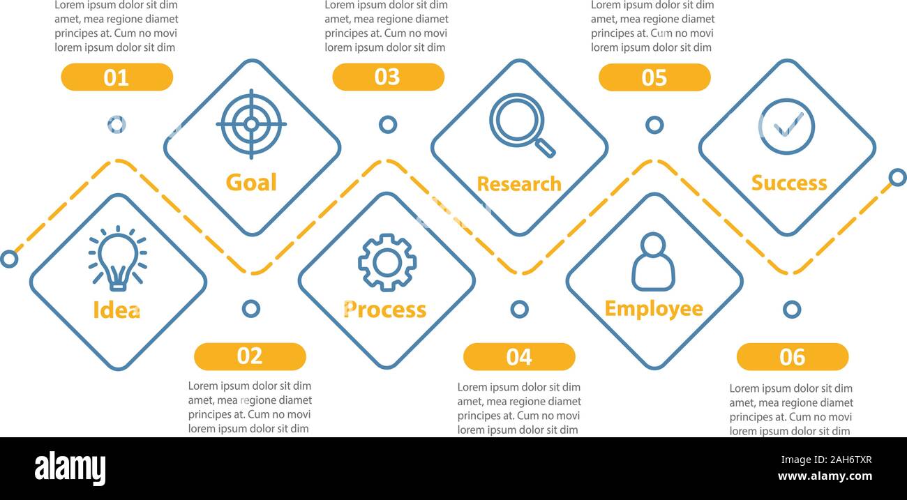 Goal achieving vector infographic template. Employment. Career ...