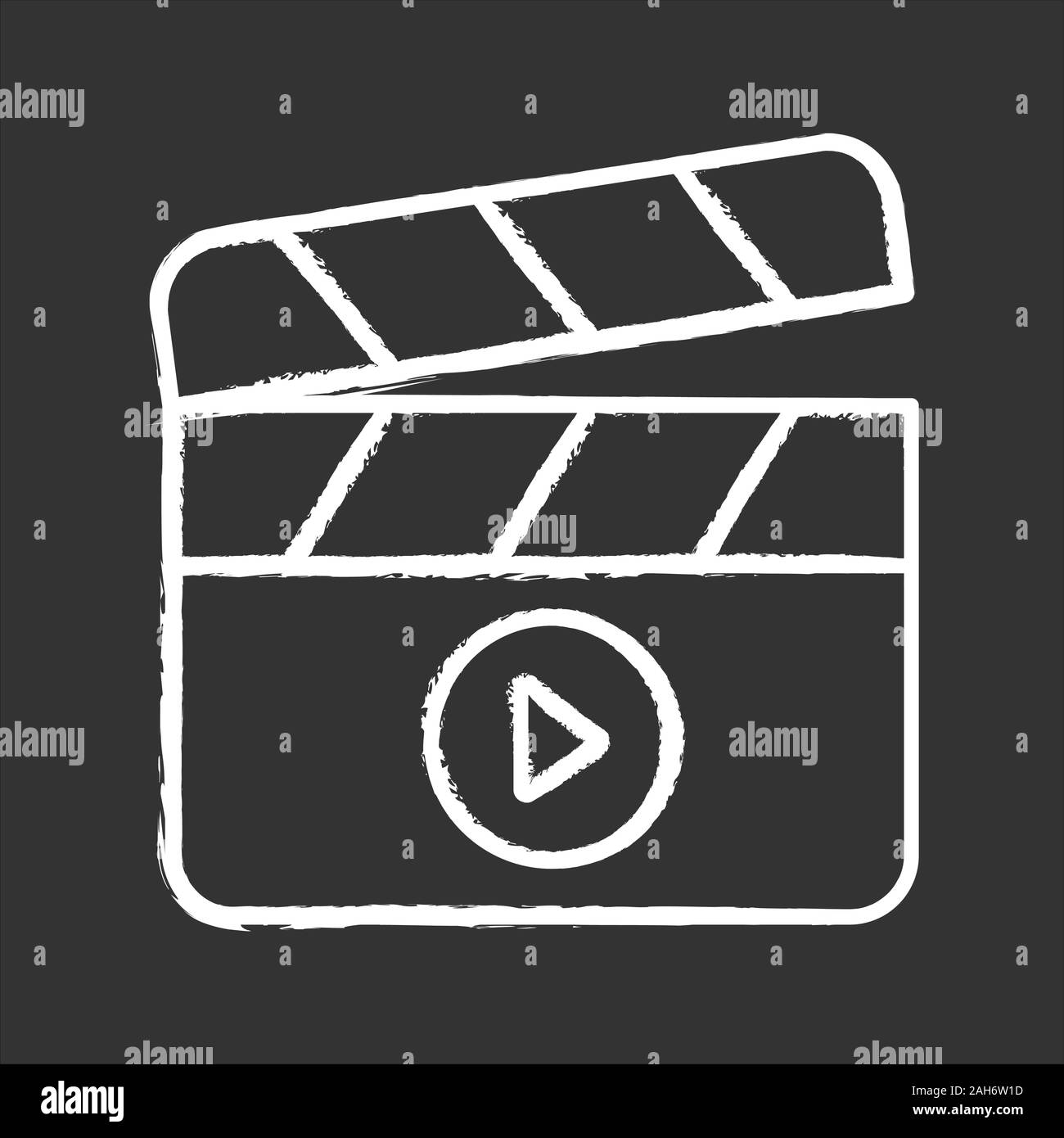 Filming chalk icon. Film industry. Clapperboard. Time code slate. Video ...