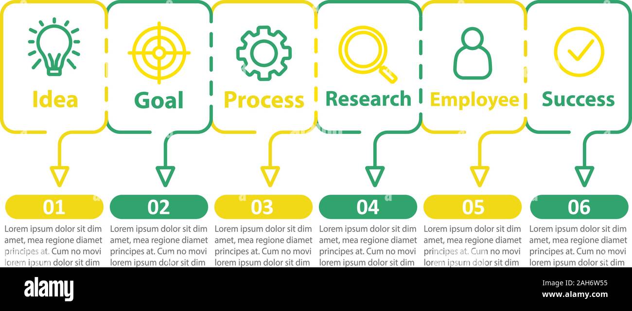 Goal achieving vector infographic template. Employment. Career ...