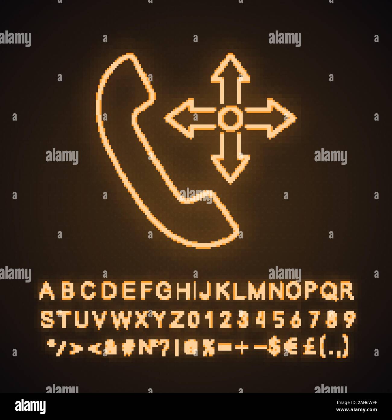 Glowing light directional Stock Vector Images - Alamy