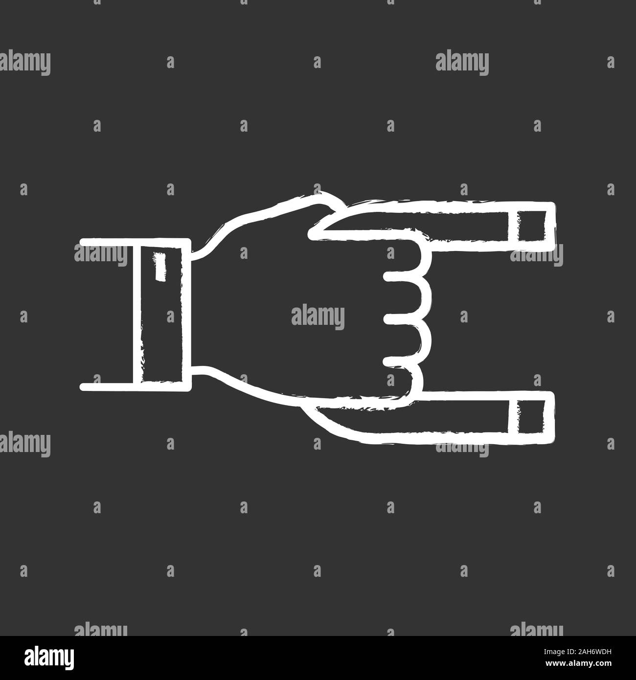 Customer attraction strategy chalk icon. Clients retention. Advertising ...