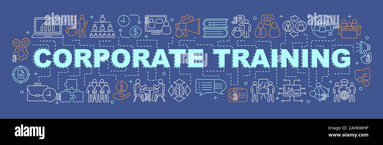 Corporate training word concepts banner. Business coaching and ...