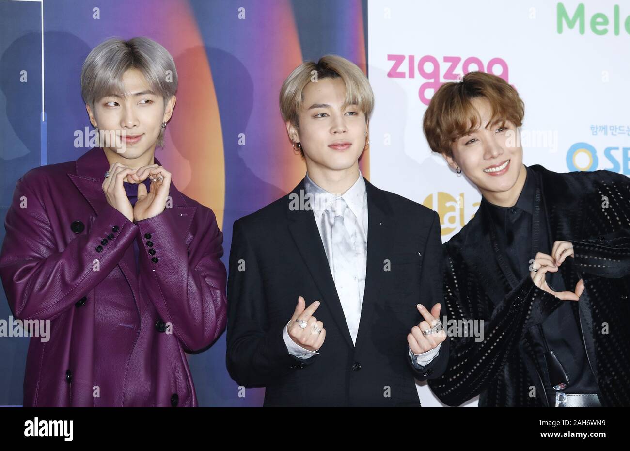 S. Korean boy group BTS South Korean boy group BTS poses for a photo ...