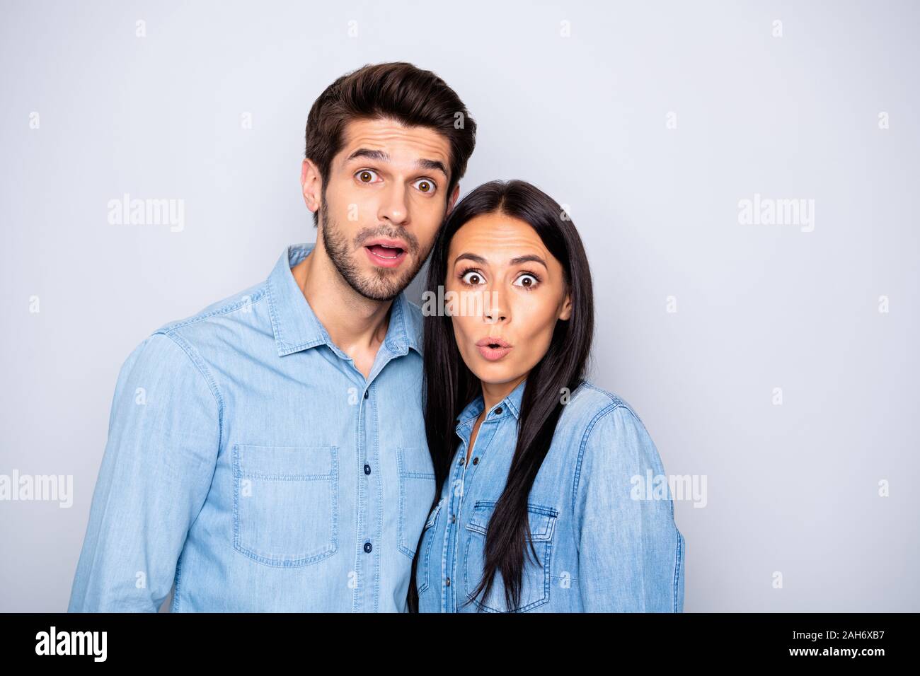 Close-up portrait of his he her she nice attractive charming lovely ...