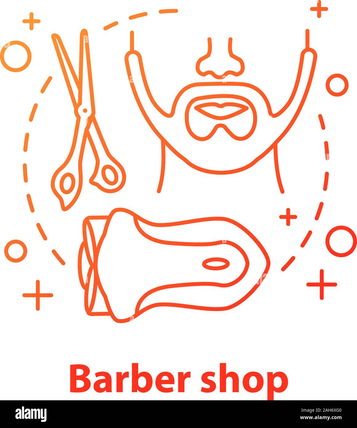 Barber Drawing Outline