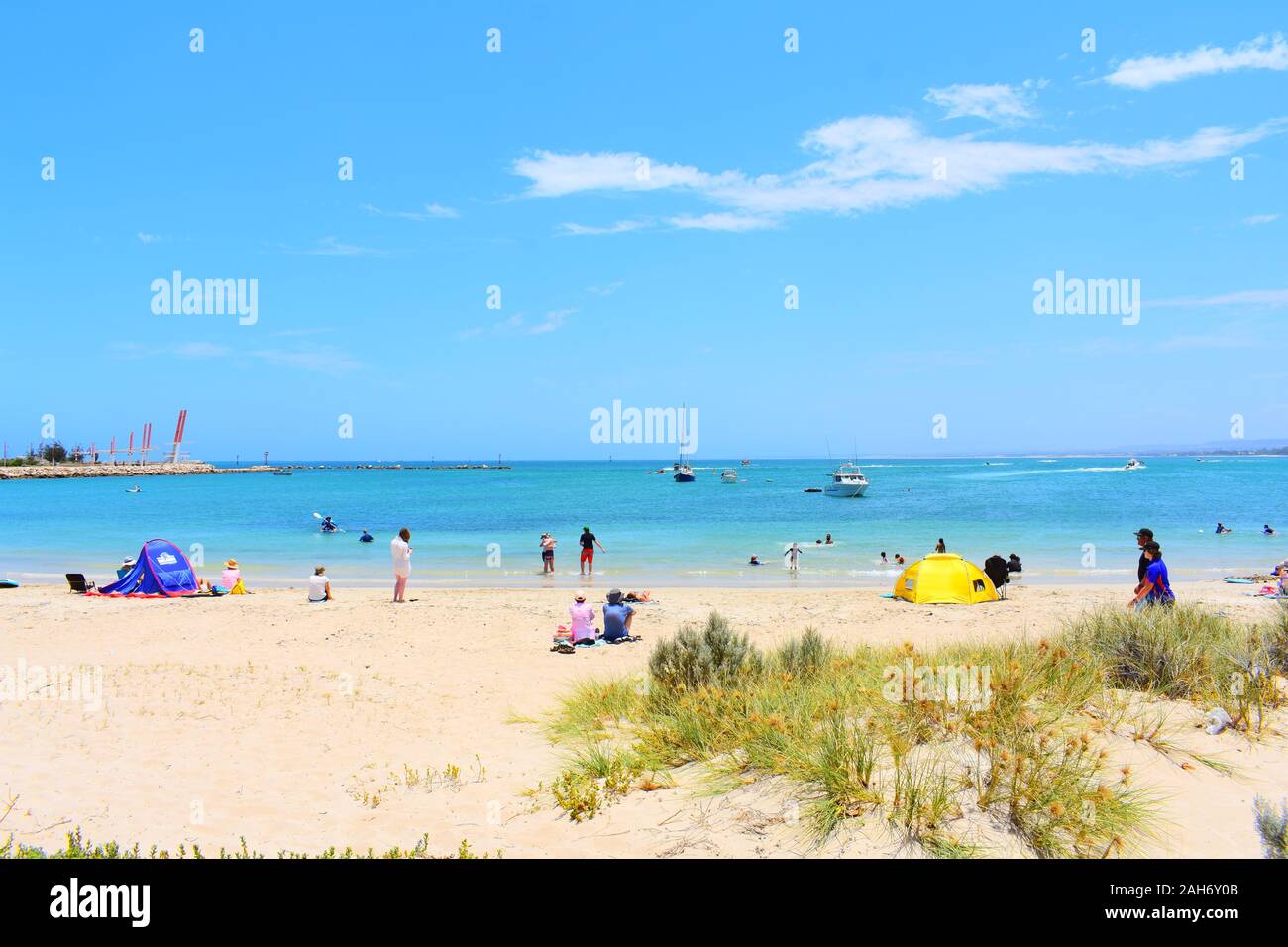 Beach Goers Having Fun High Resolution Stock Photography and Images - Alamy