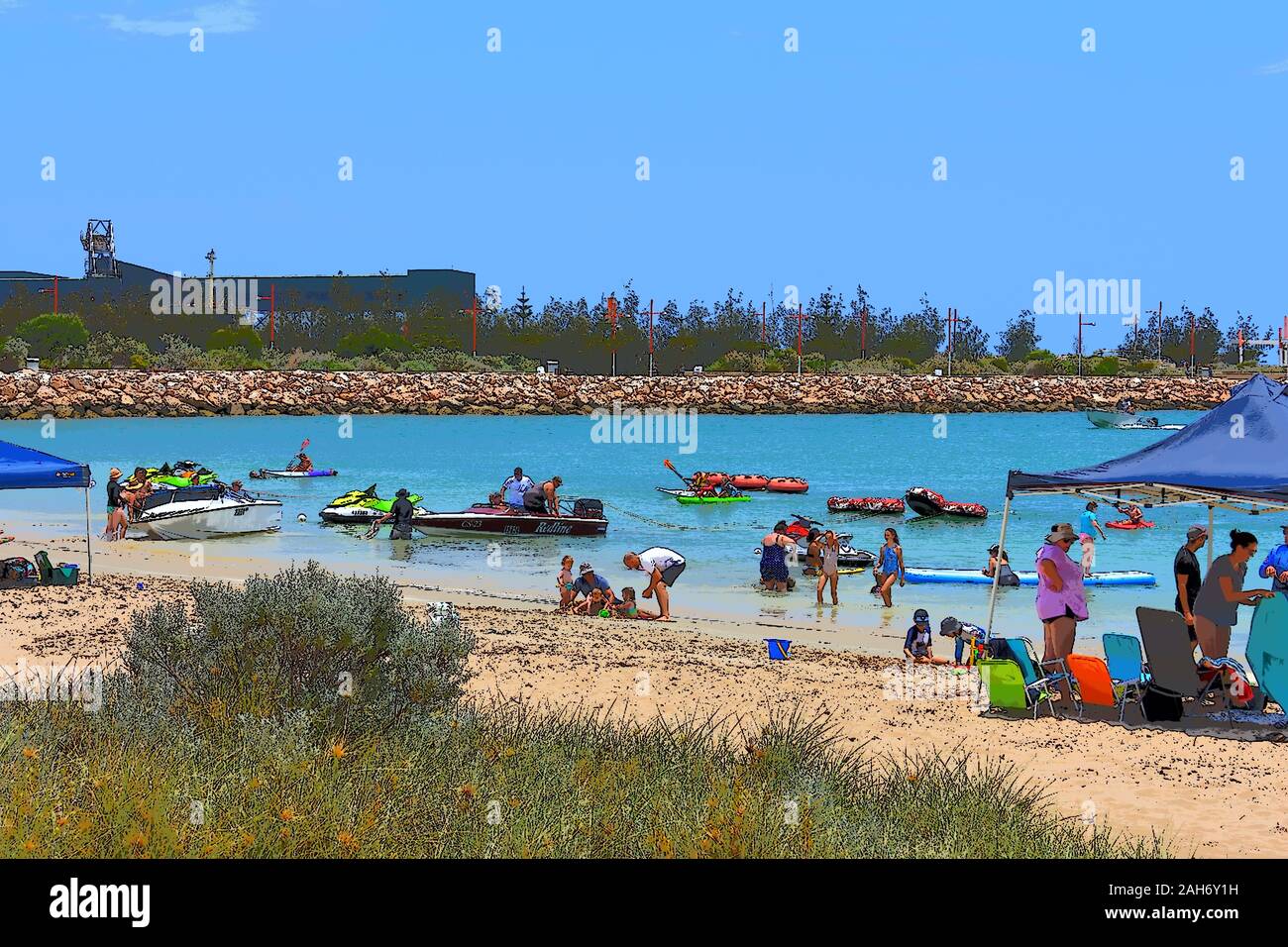 Beach goers having fun hi-res stock photography and images - Alamy