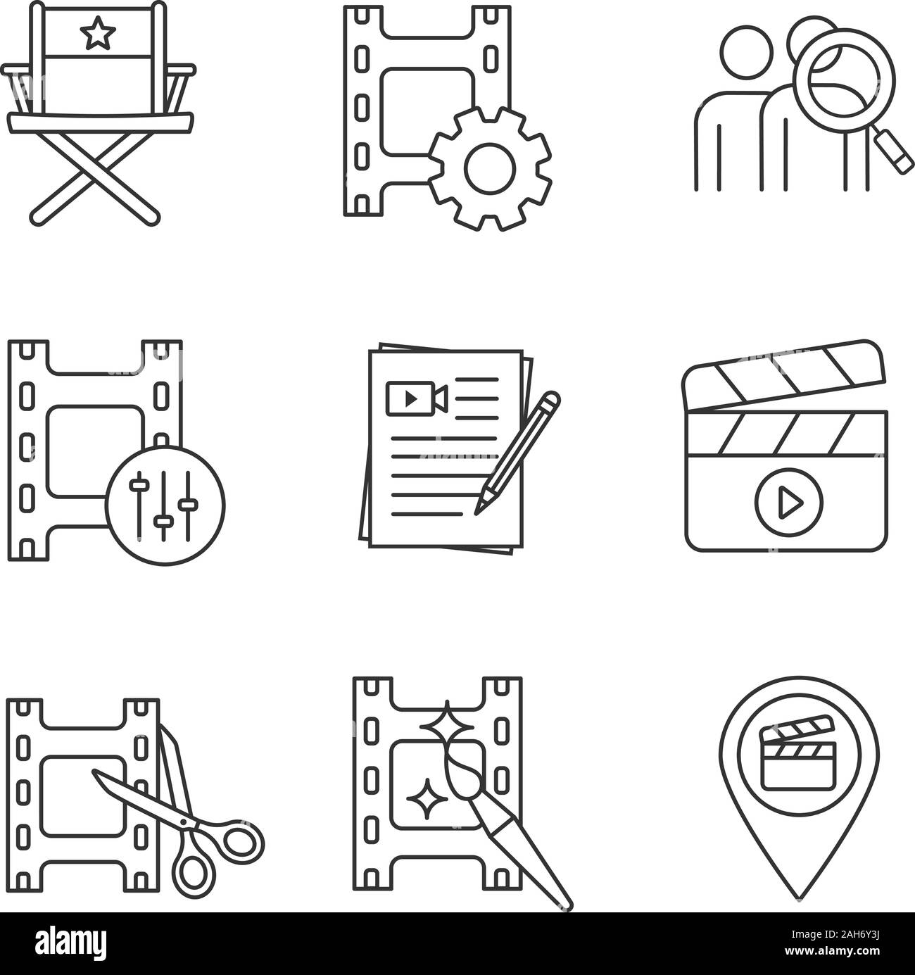 Video editing software with script Stock Vector Images - Alamy