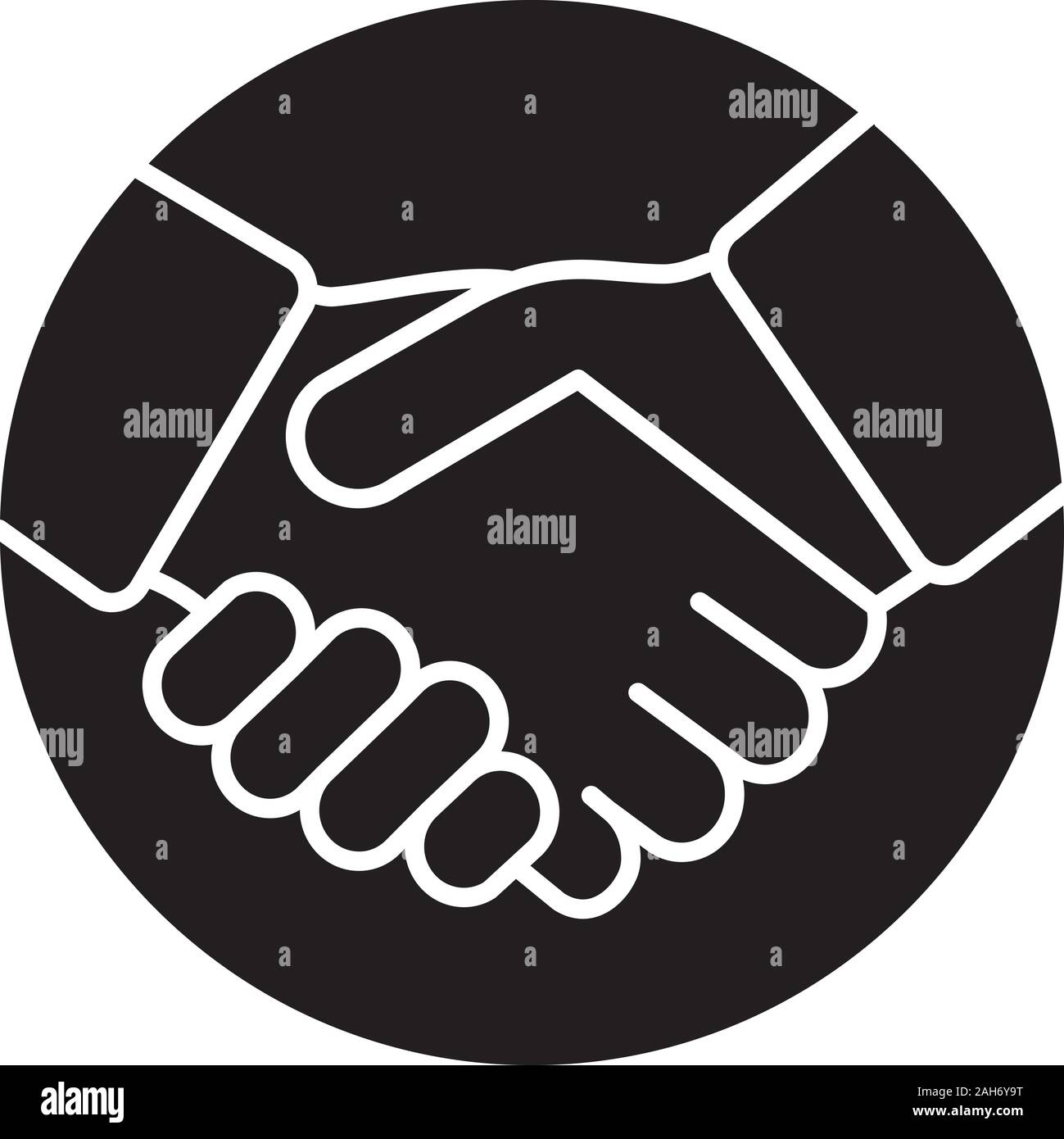 Commitment glyph icon. Trust. Business deal. Agreement, contract ...