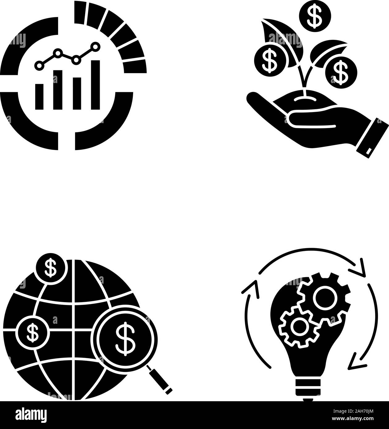 Business startup symbols Black and White Stock Photos & Images - Alamy