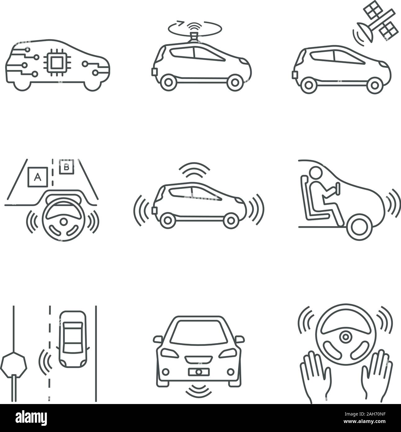 Electric autonomous vehicles Black and White Stock Photos & Images - Alamy