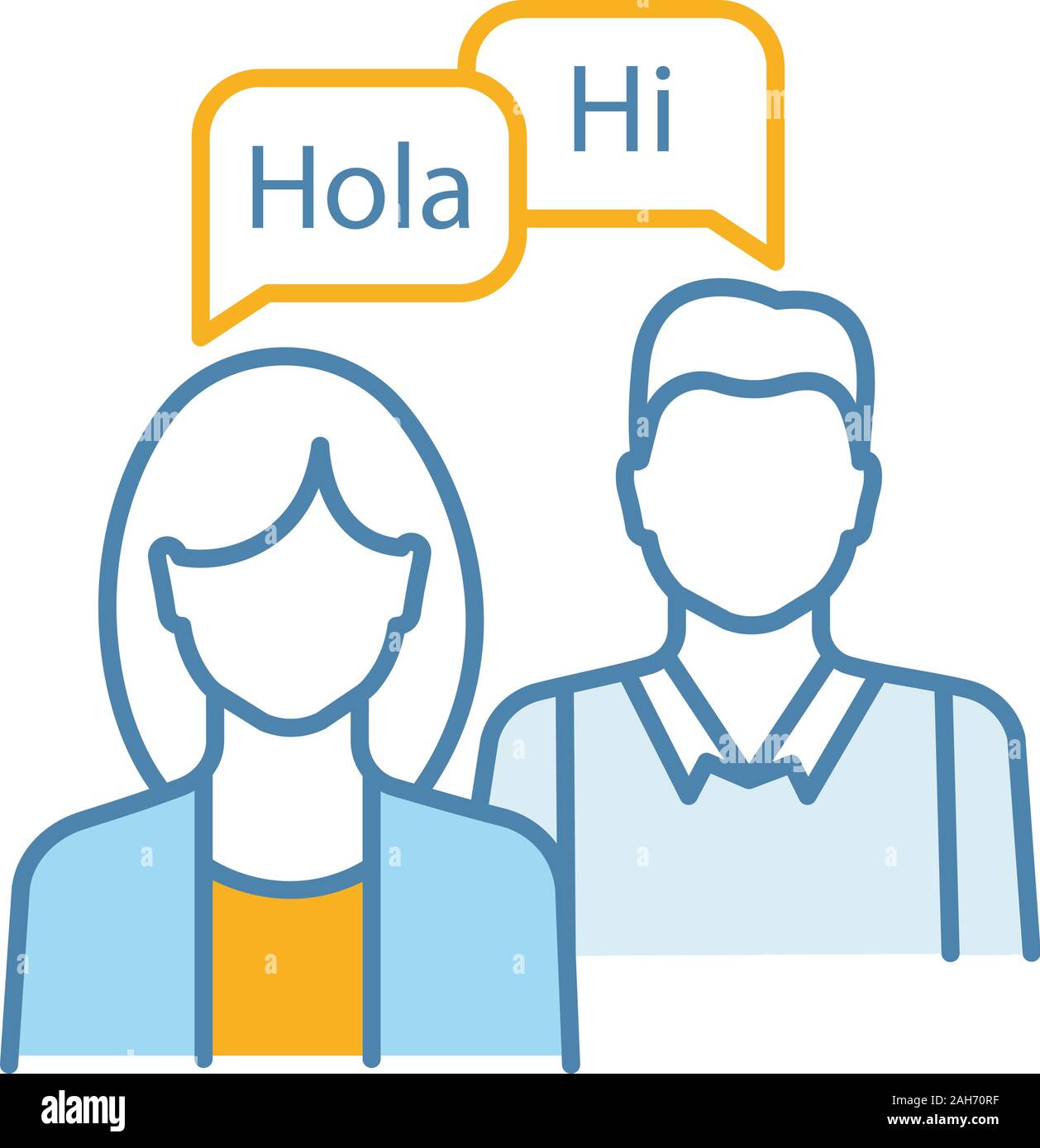 Interpreter in training Stock Vector Images - Alamy