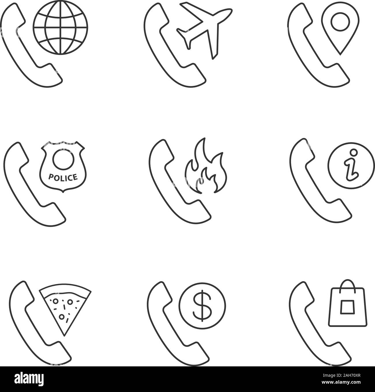 Telephone tracking vector vectors hi-res stock photography and images ...