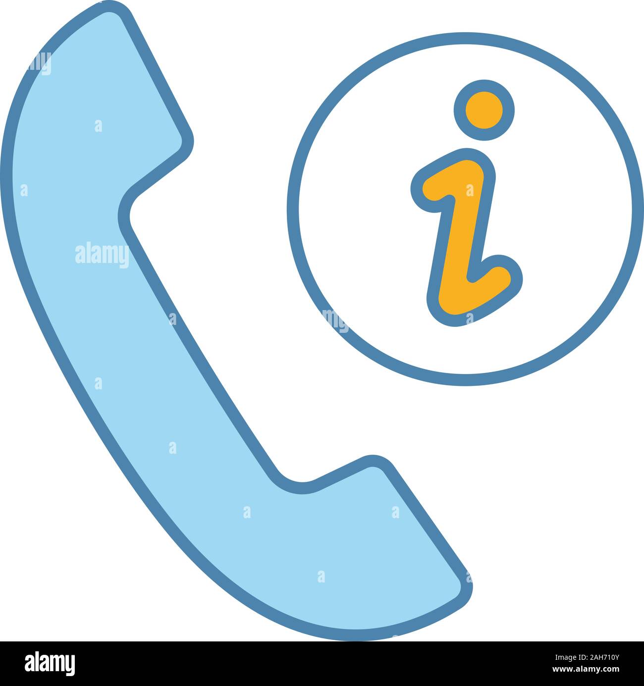 Infocenter support color icon. Information center. Hotline support ...