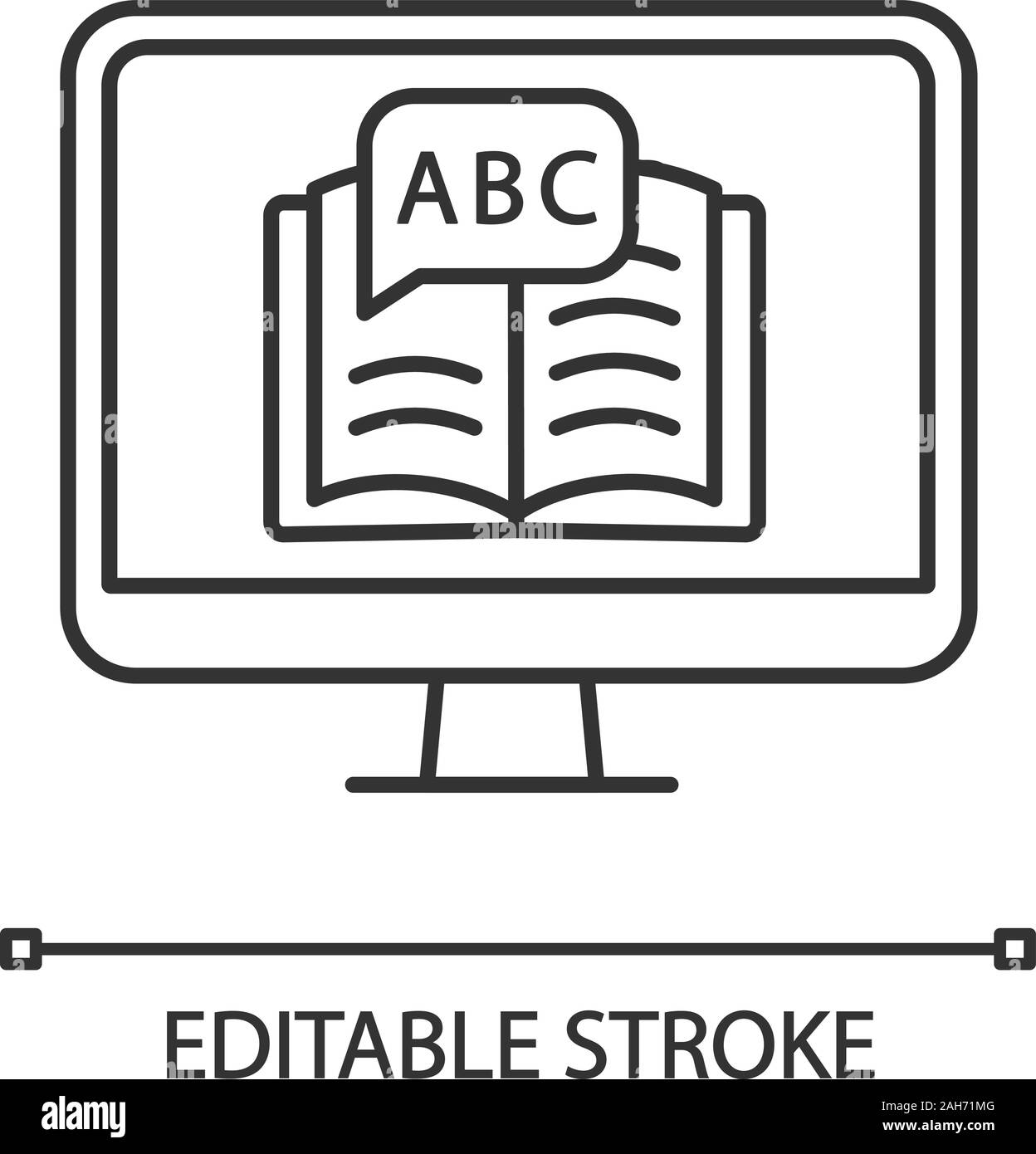 Electronic educational material Stock Vector Images - Alamy