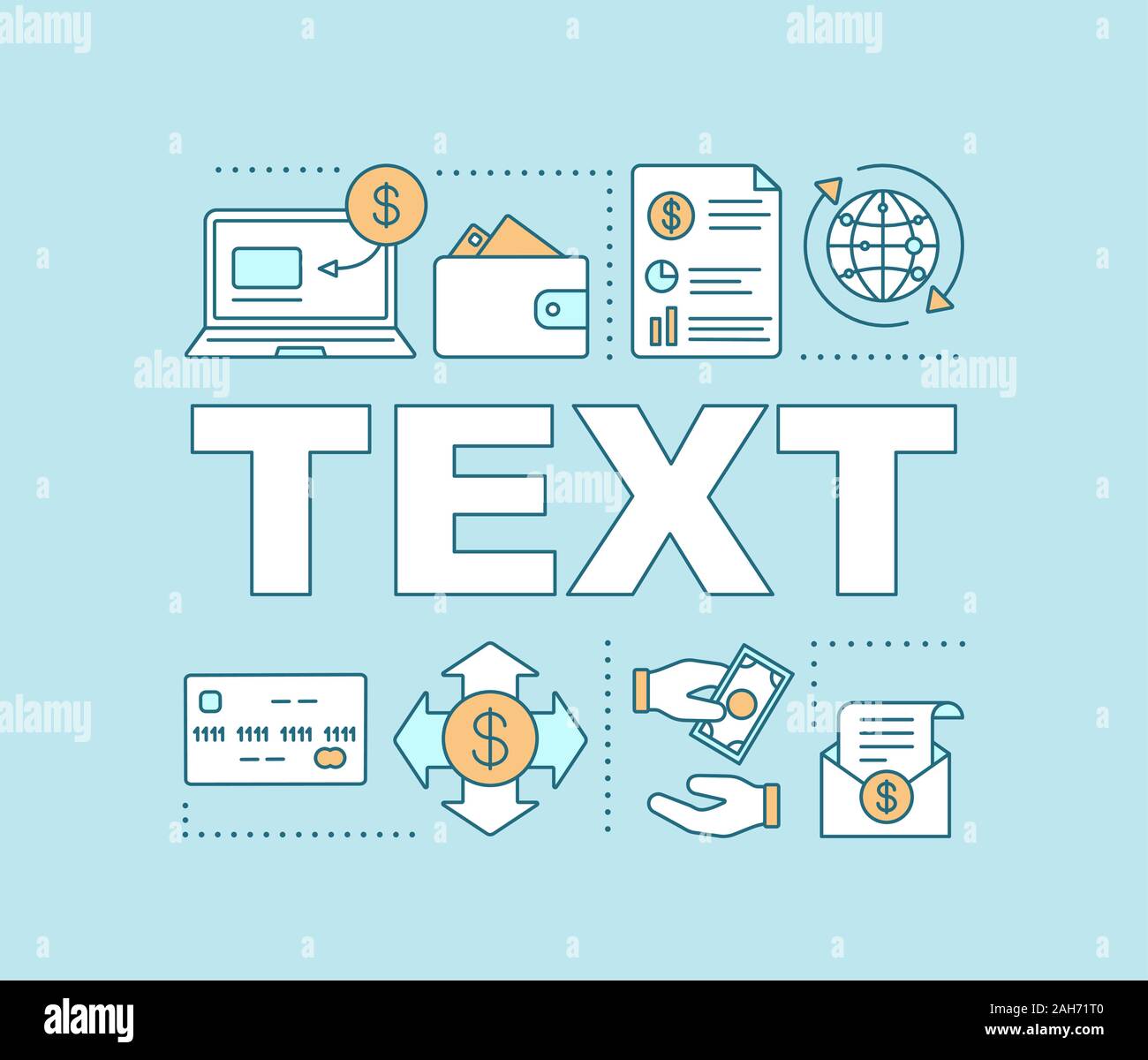 Debit word concepts banner. Financial transactions. Presentation ...