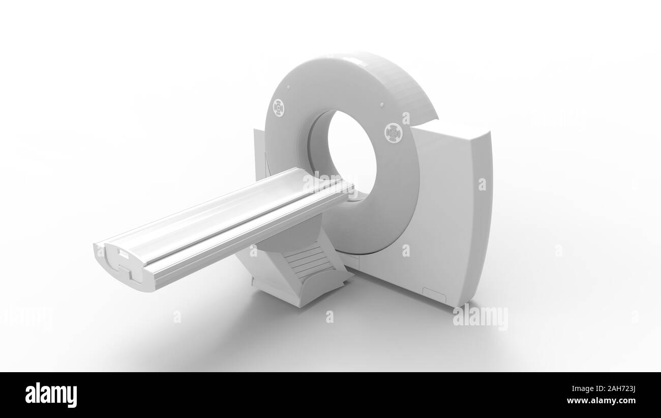 3D rendering of a CT scanner isolated in studio background Stock Photo ...