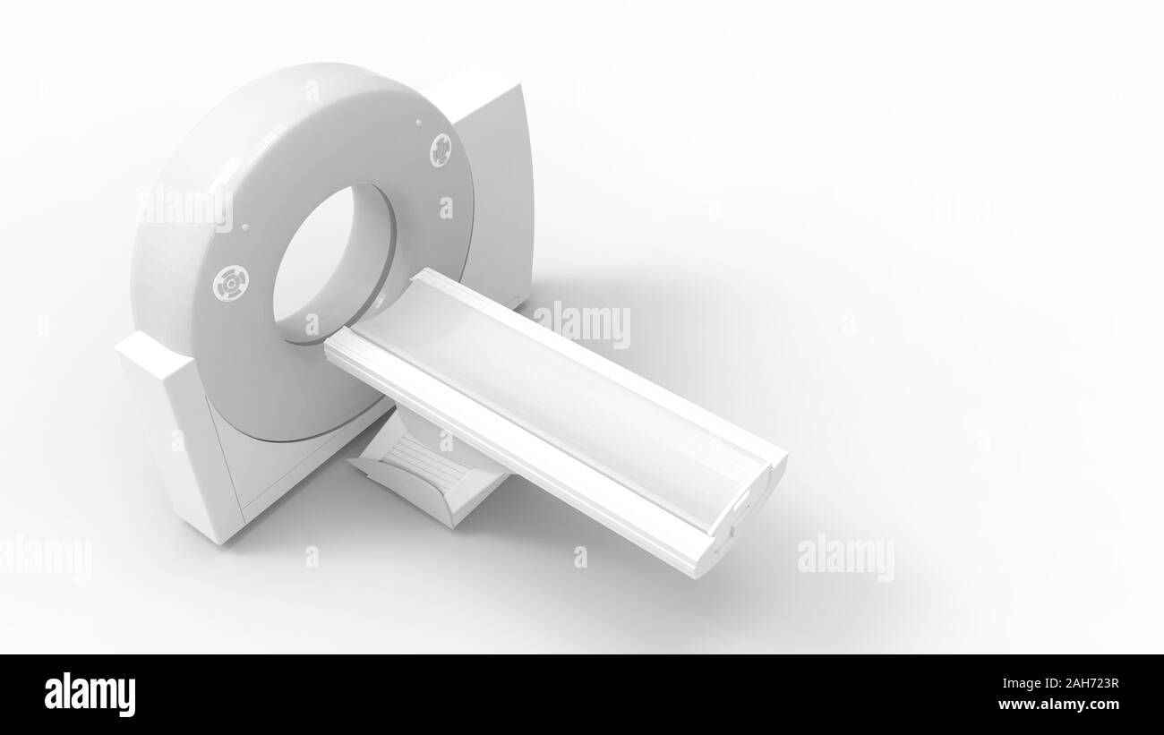 3D rendering of a CT scanner isolated in studio background Stock Photo ...