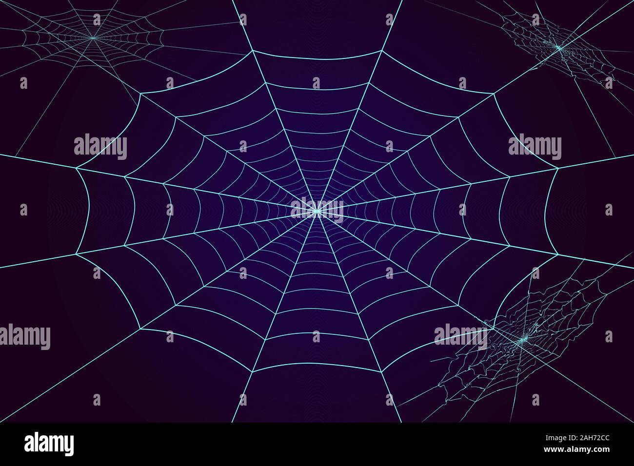 Spider web on dark background. Shining cobweb halloween symbol isolated ...
