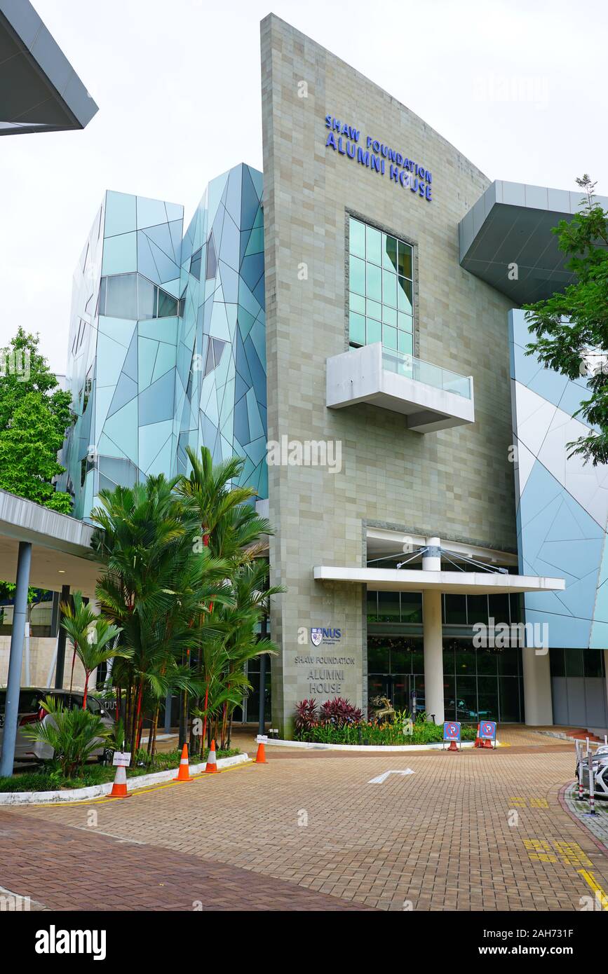SINGAPORE -4 DEC 2019- View of the campus of the National University of ...