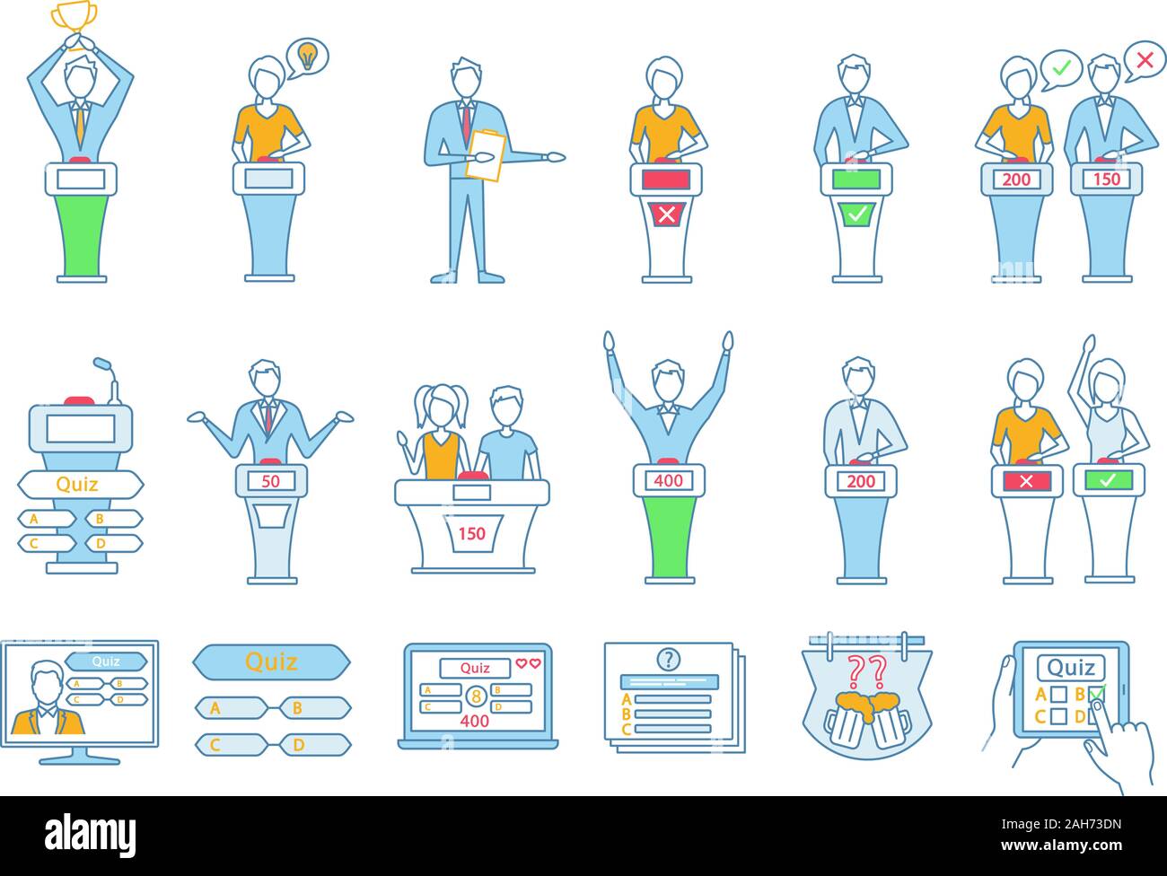 Game show contestant buzzer hi-res stock photography and images - Alamy