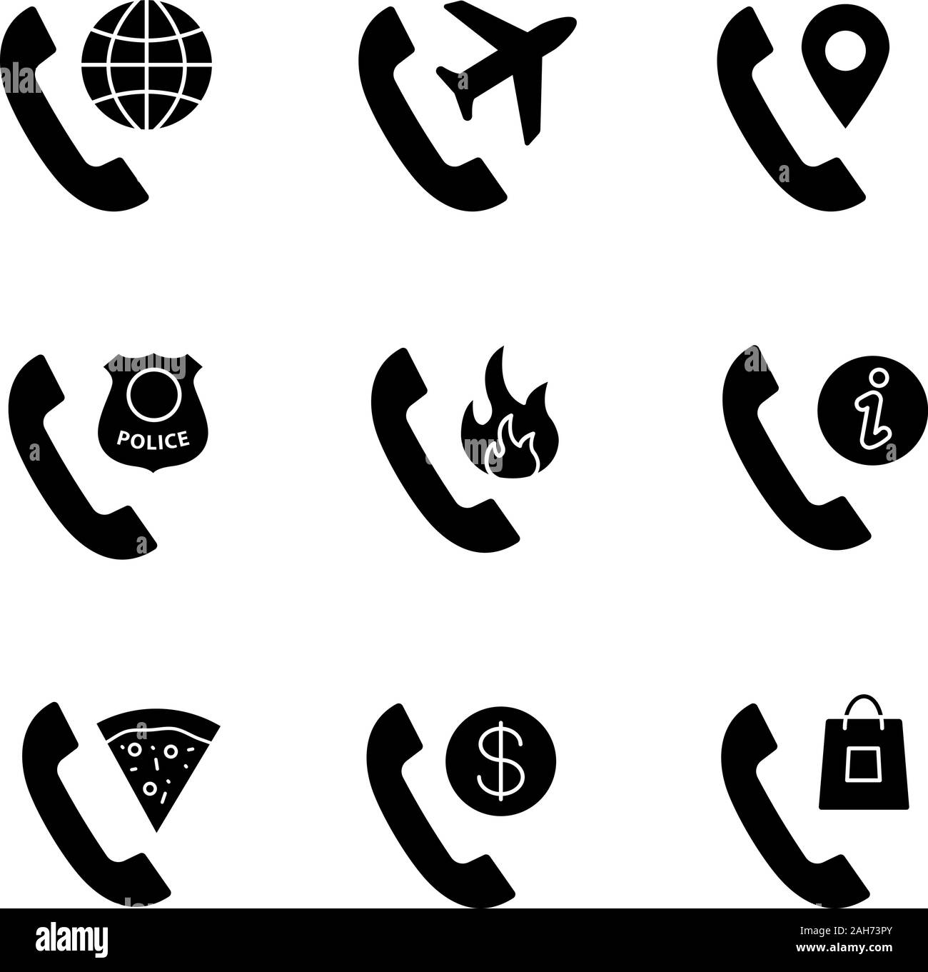 Telephone tracking vector vectors hi-res stock photography and images ...