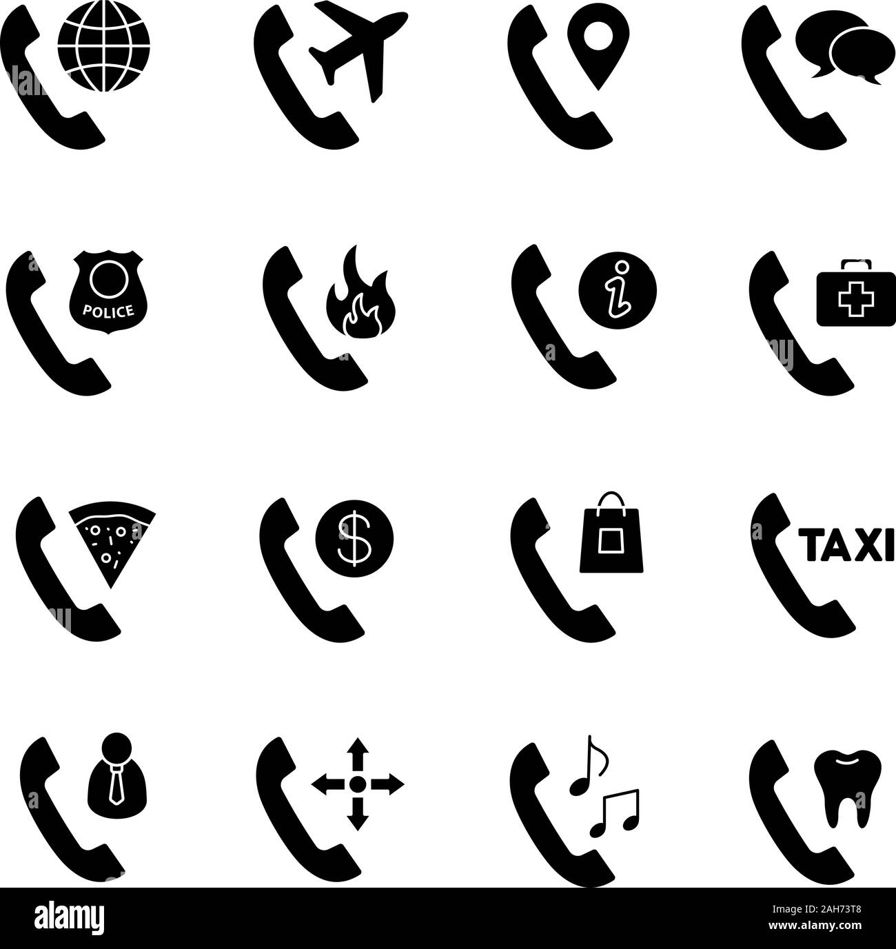 Services telephone Stock Vector Images - Alamy