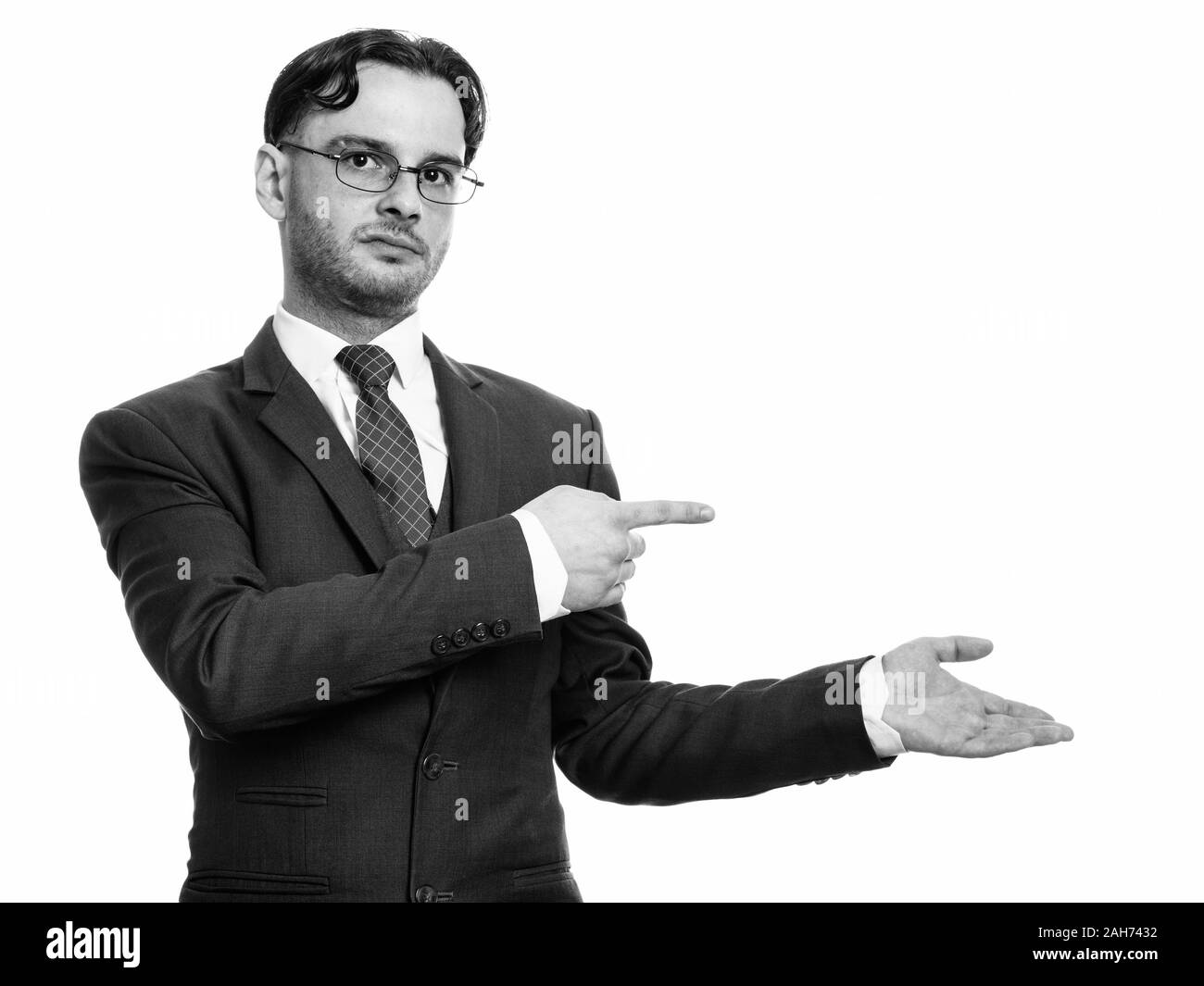 Finger pointing at something Black and White Stock Photos & Images - Alamy