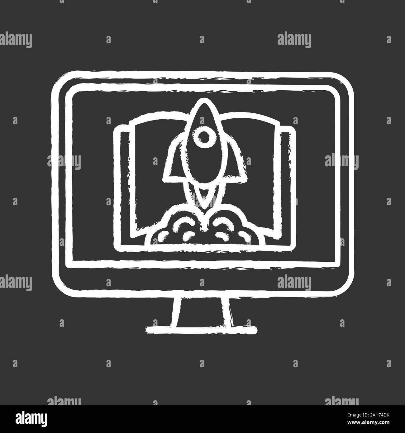 Start learning chalk icon. Express course for beginners. Online ...