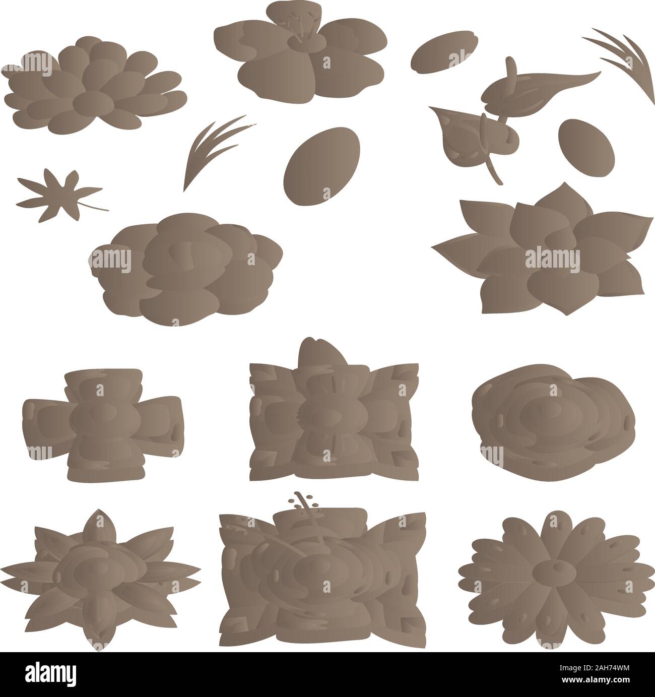Plant clip art Cut Out Stock Images & Pictures - Alamy