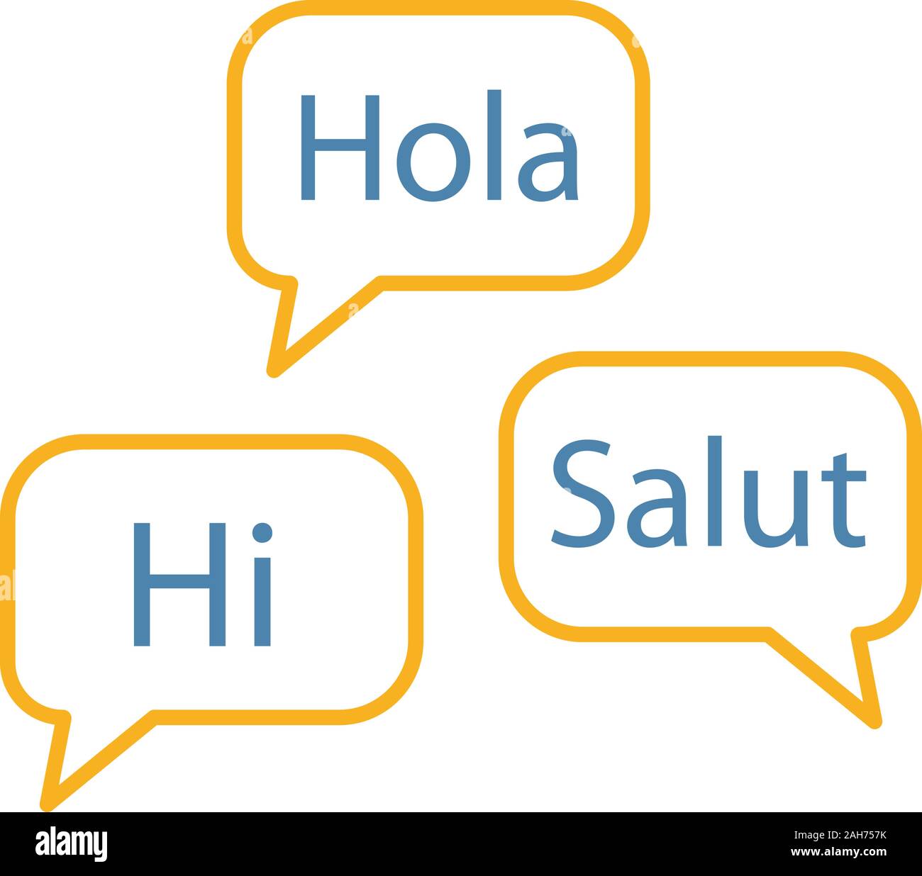 Language courses color icon. Elementary language proficiency. Speaking ...