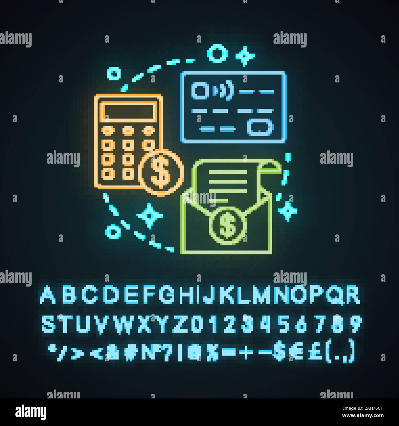 Make payment neon light concept icon. Banking idea. Glowing sign with ...