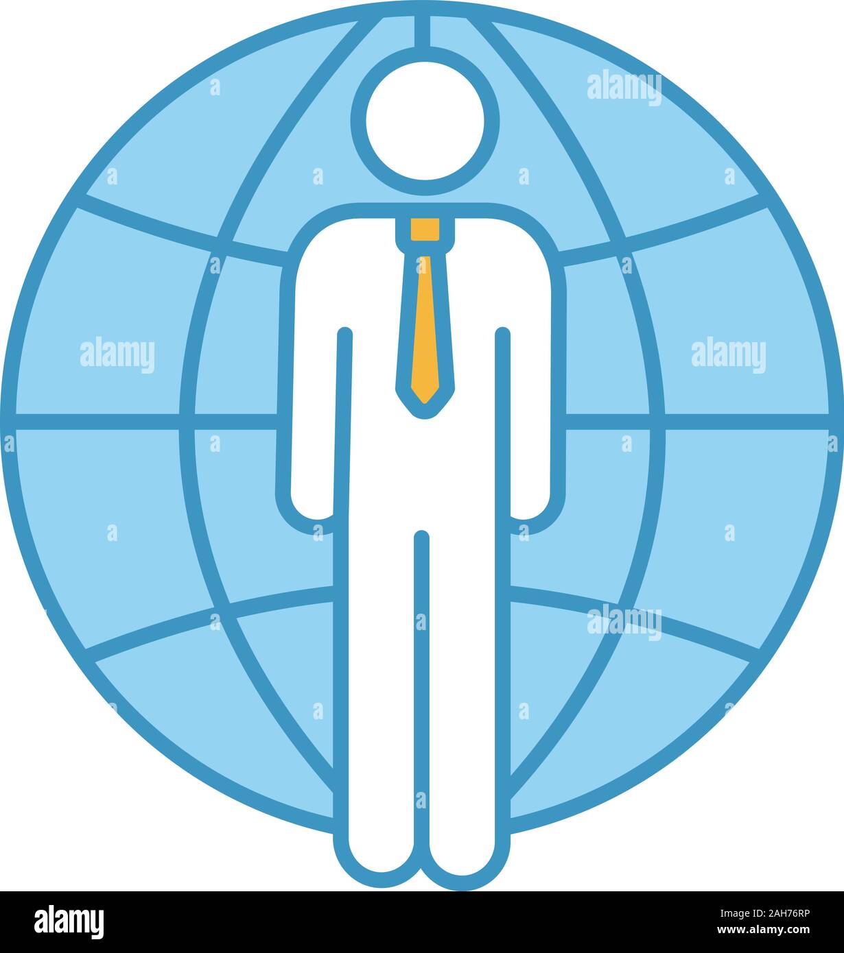 International business color icon. Business connections. Integrity ...