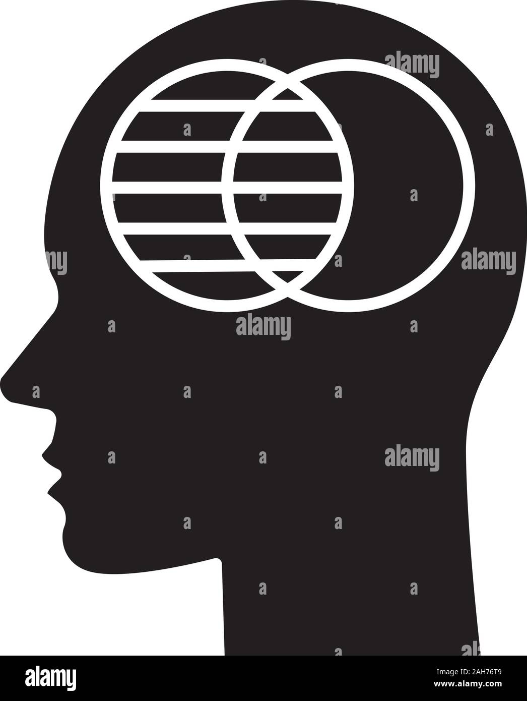 Corporate transparency glyph icon. Transparency in business. Analytical ...