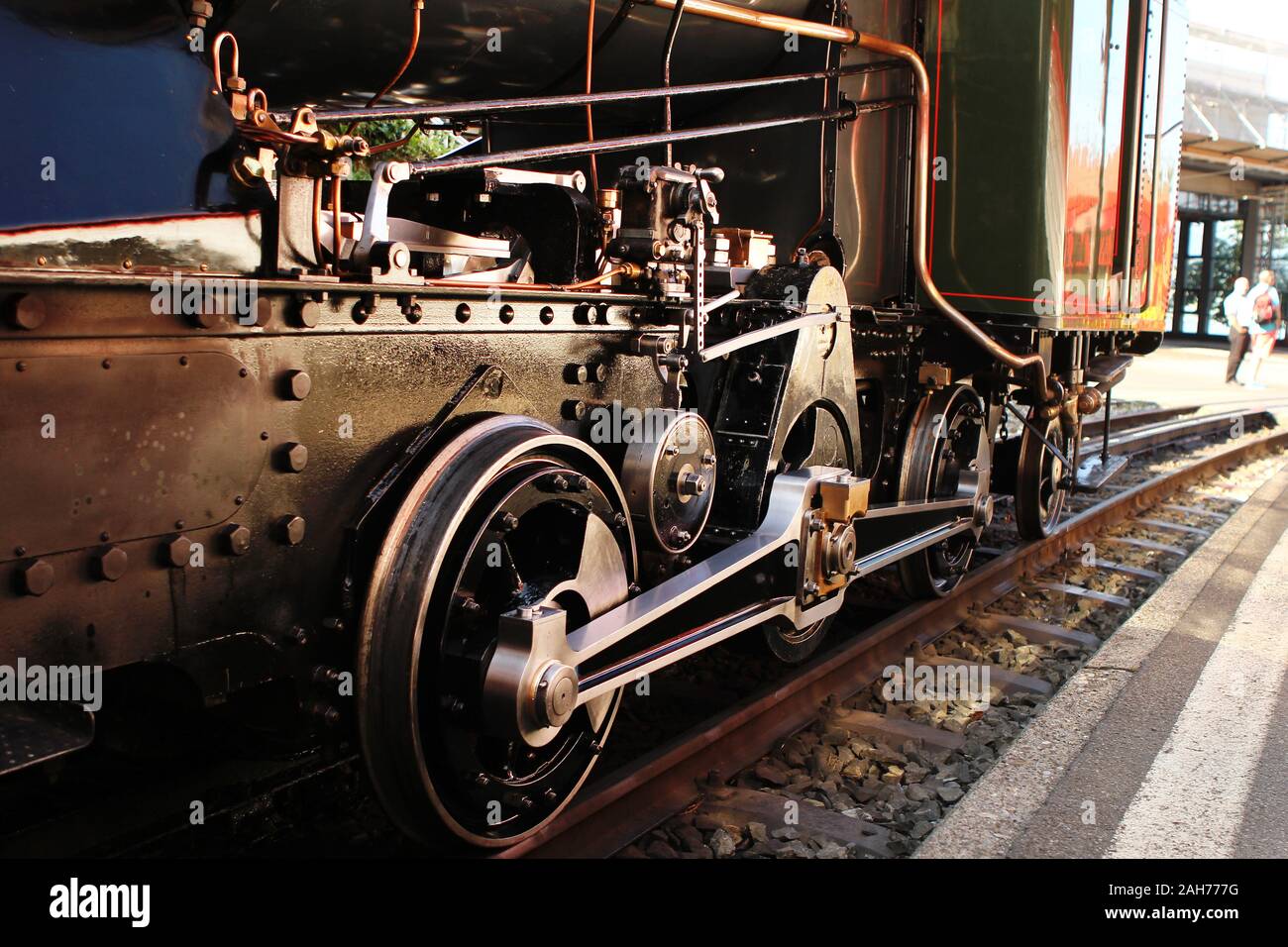 old steam engine at mount Rigi, Switzerland Stock Photo - Alamy