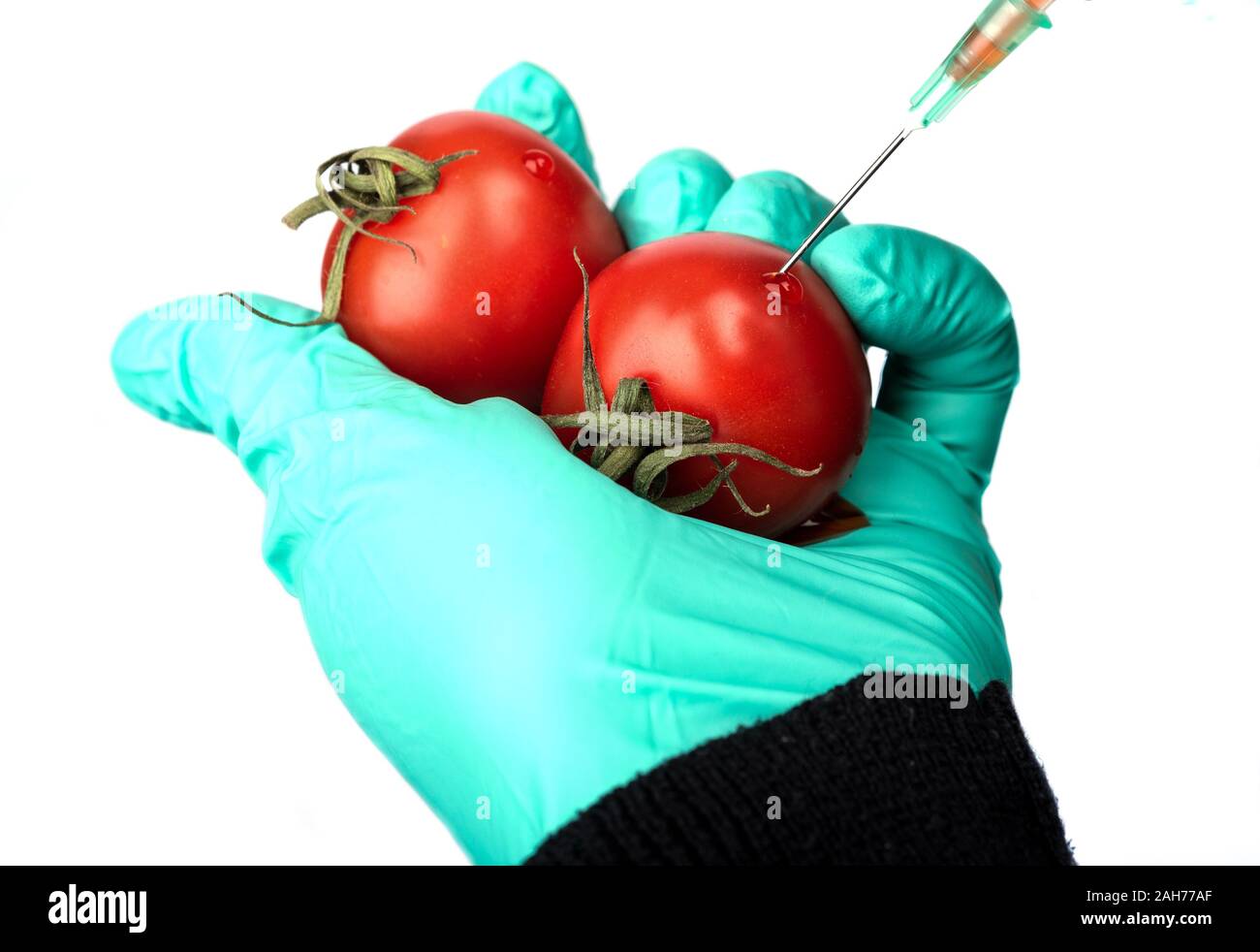 Human being injected red chemicals into cherry tomatoes, pesticides and ...