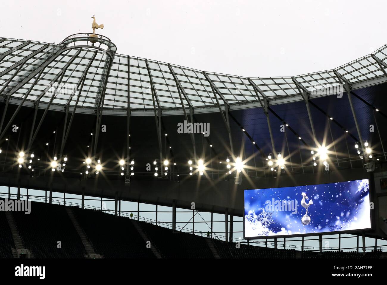 A view of the ground before the Premier League match at the Tottenham ...