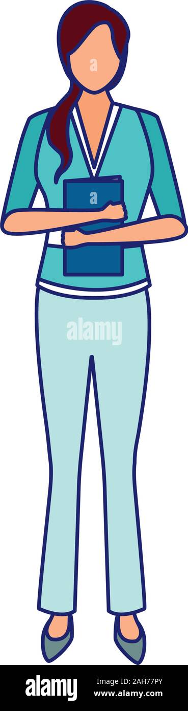 avatar young woman standing icon Stock Vector Image & Art - Alamy