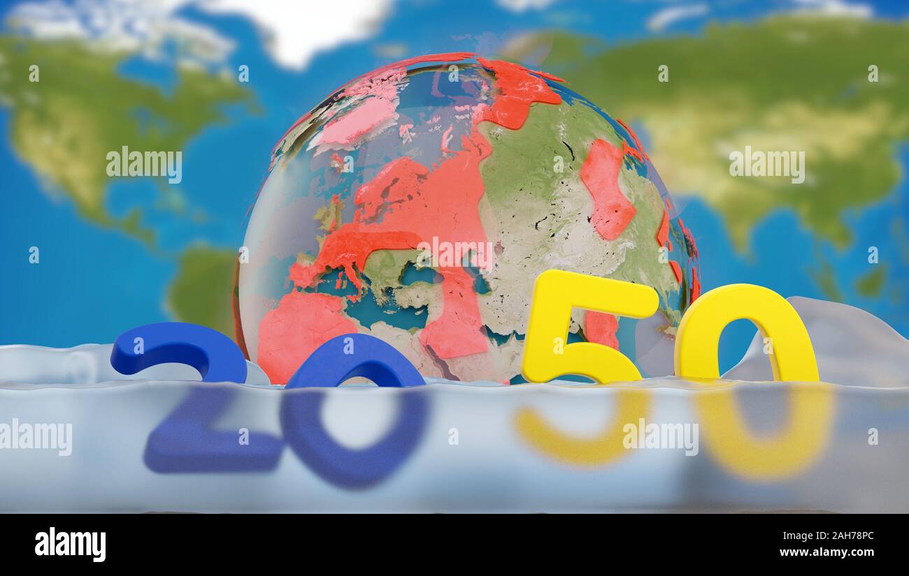 Climate zones map globe hi-res stock photography and images - Alamy