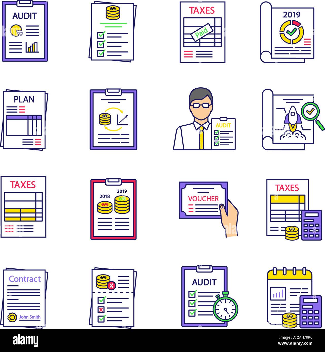 External audit Stock Vector Images - Alamy