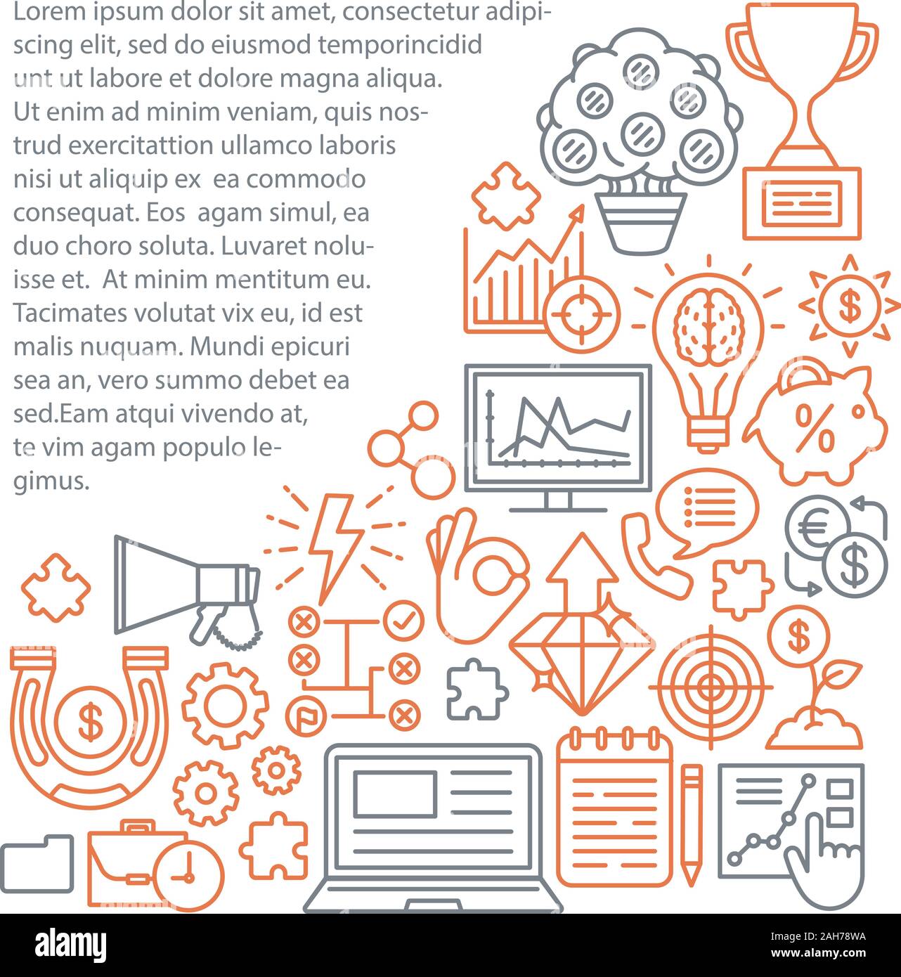 Marketing article page vector template. Advertising campaign. Brochure ...