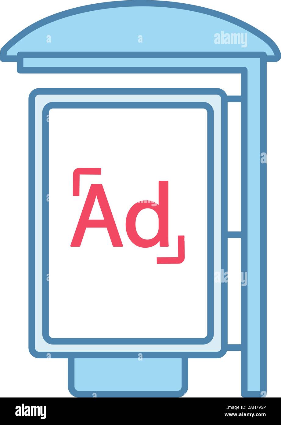 Bus Stop Advertising Vector