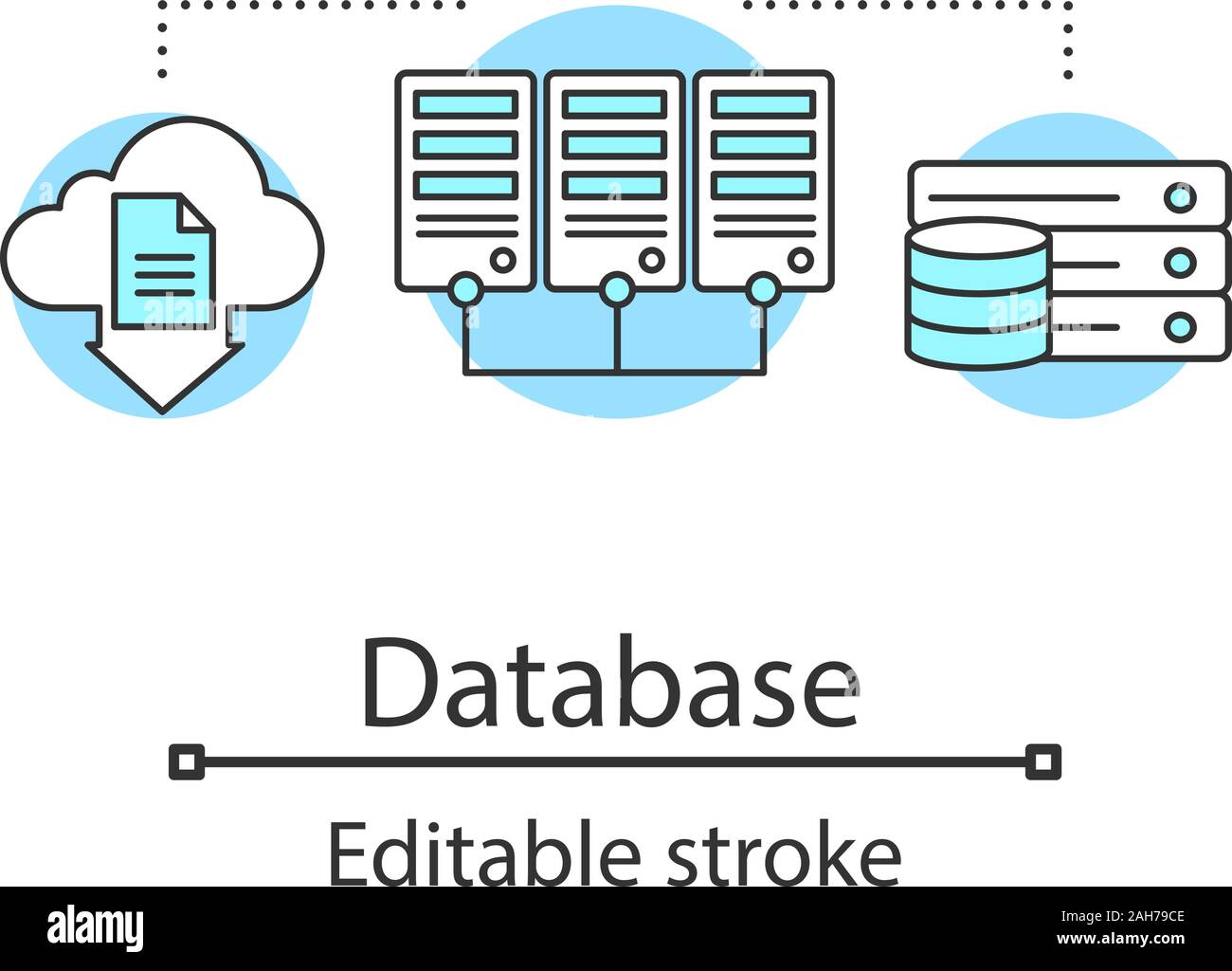 Database concept icon. Server. Data storage. Cloud computing. Data ... Database concept icon. Server. Data storage. Cloud computing. Data ...