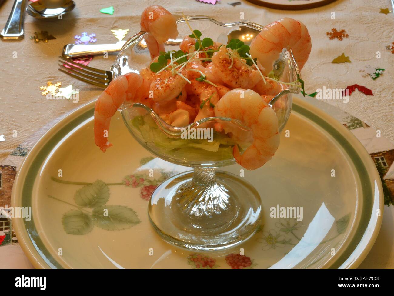 Prawn Cocktail starter Stock Photo - Alamy